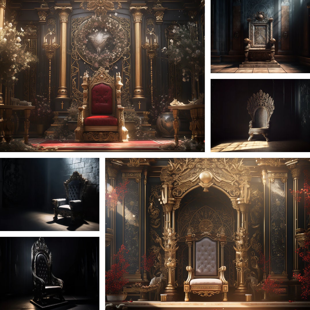 Regal Thrones Backdrop Set | Majestic Settings Inspired by Game of ...