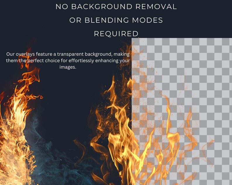 Fire & Flame Photo Overlays: 130+ PNG Clipart Effects (digital Download ...
