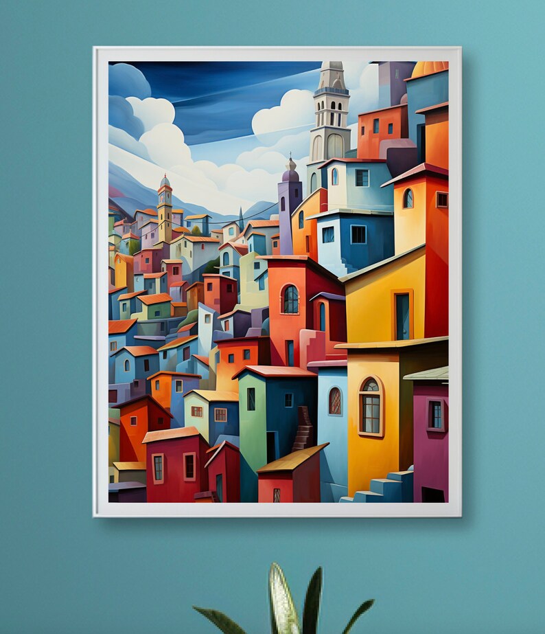 Quito Skyline 6 Pack Painting Ecuador Wall Decor City Wall Art Quito ...