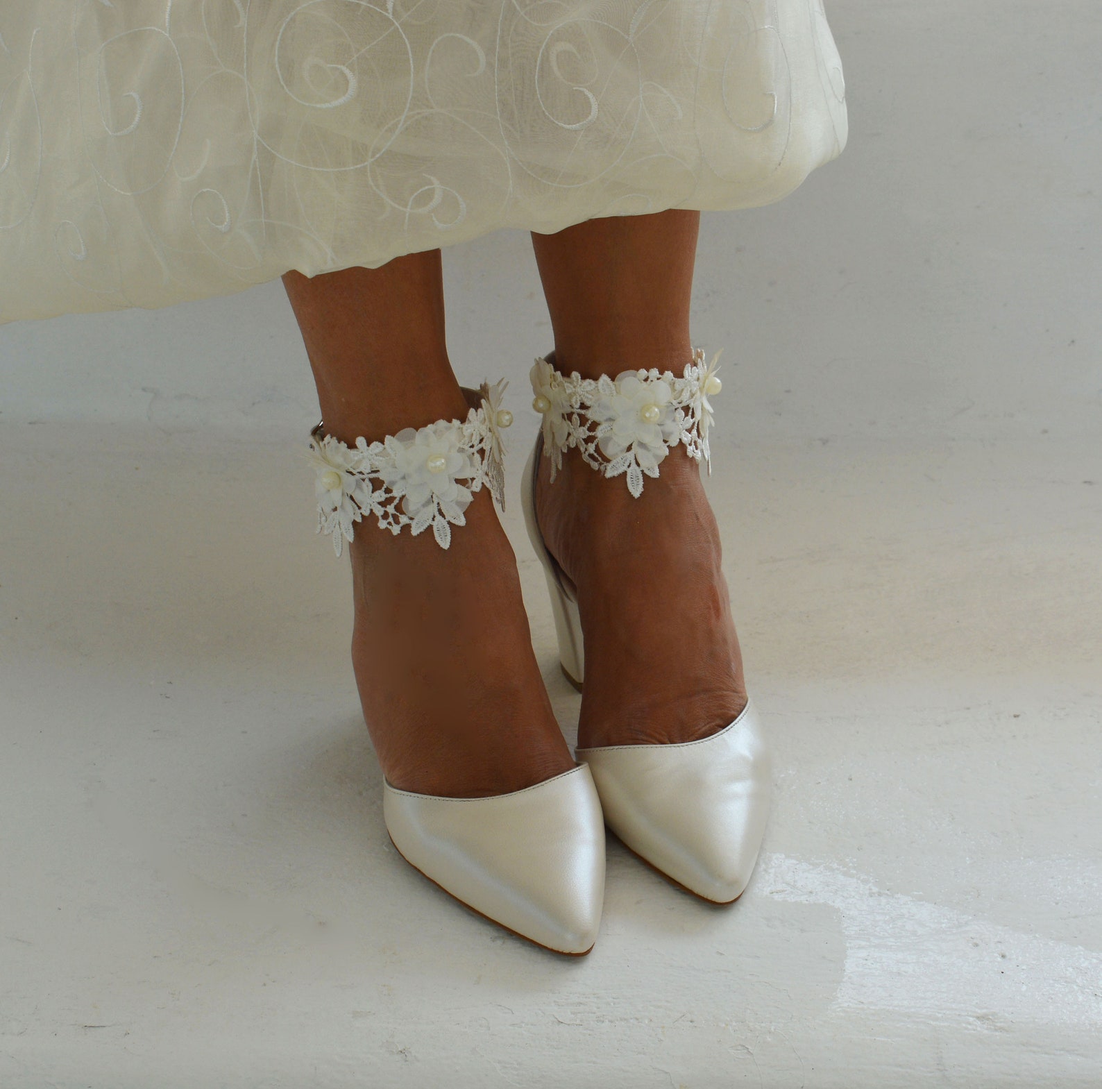 Wedding Shoes - Wedding Shoes for Bride - Bridal Shoes Block Heel ...