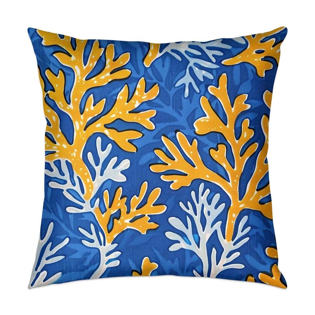 Coral Reef Pattern, Ocean Inspired Design, Beach House Decor ...