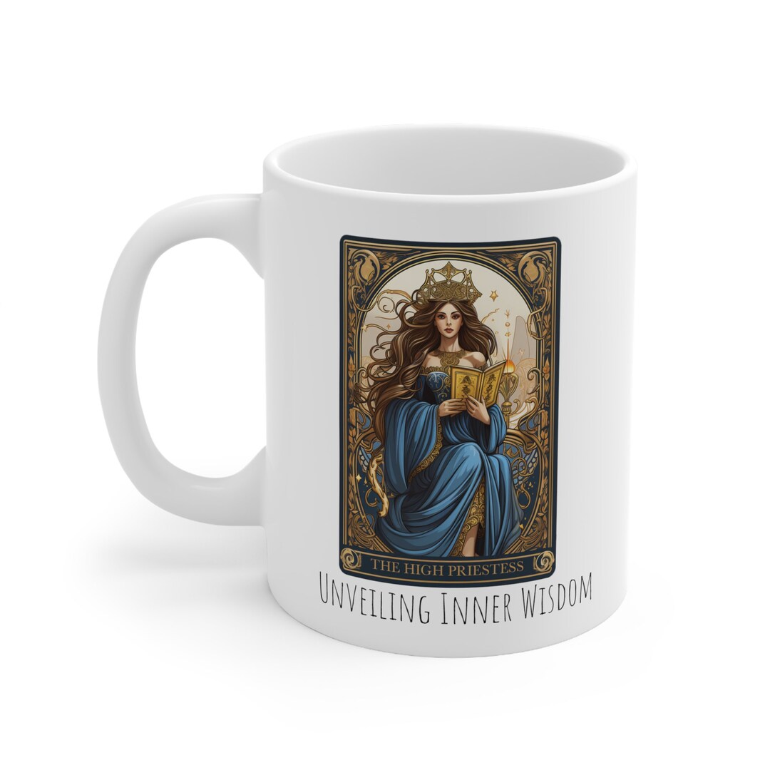 The High Priestess Tarot Card Mug, Coffee Cup, Collectible Ceramic Art ...