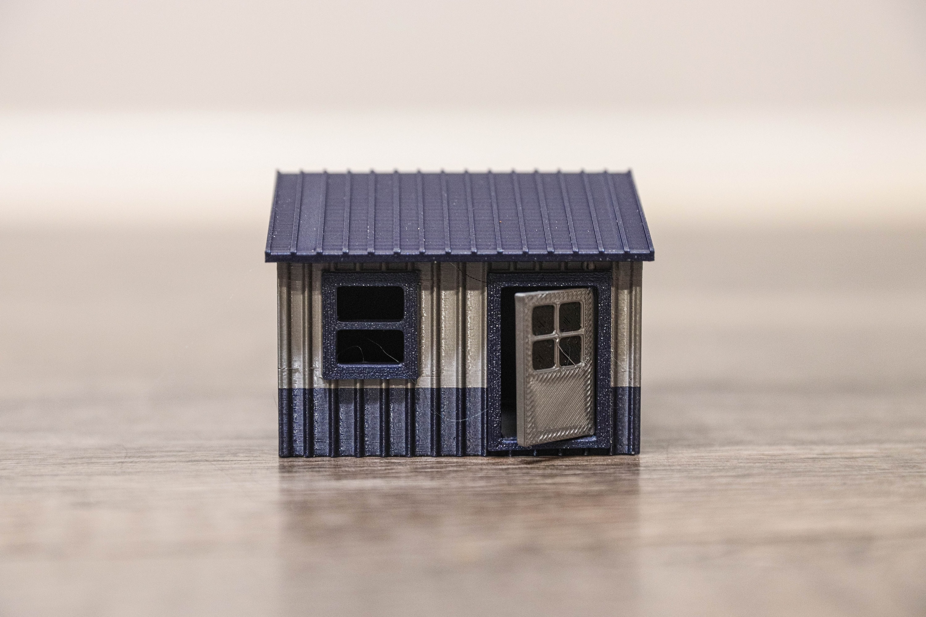 1/64 3d Printed Control Room/ Scale House Blue and Silver - Etsy