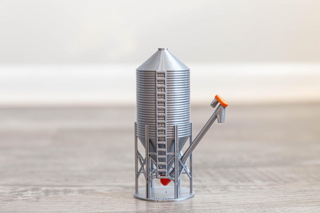 1/64 Feed Grain Bin With Unload Auger 3d Printed - Etsy