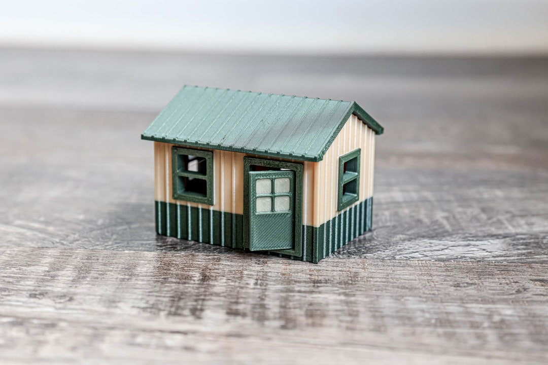1/64 3d Printed Control Room/ Scale House Green and Tan - Etsy