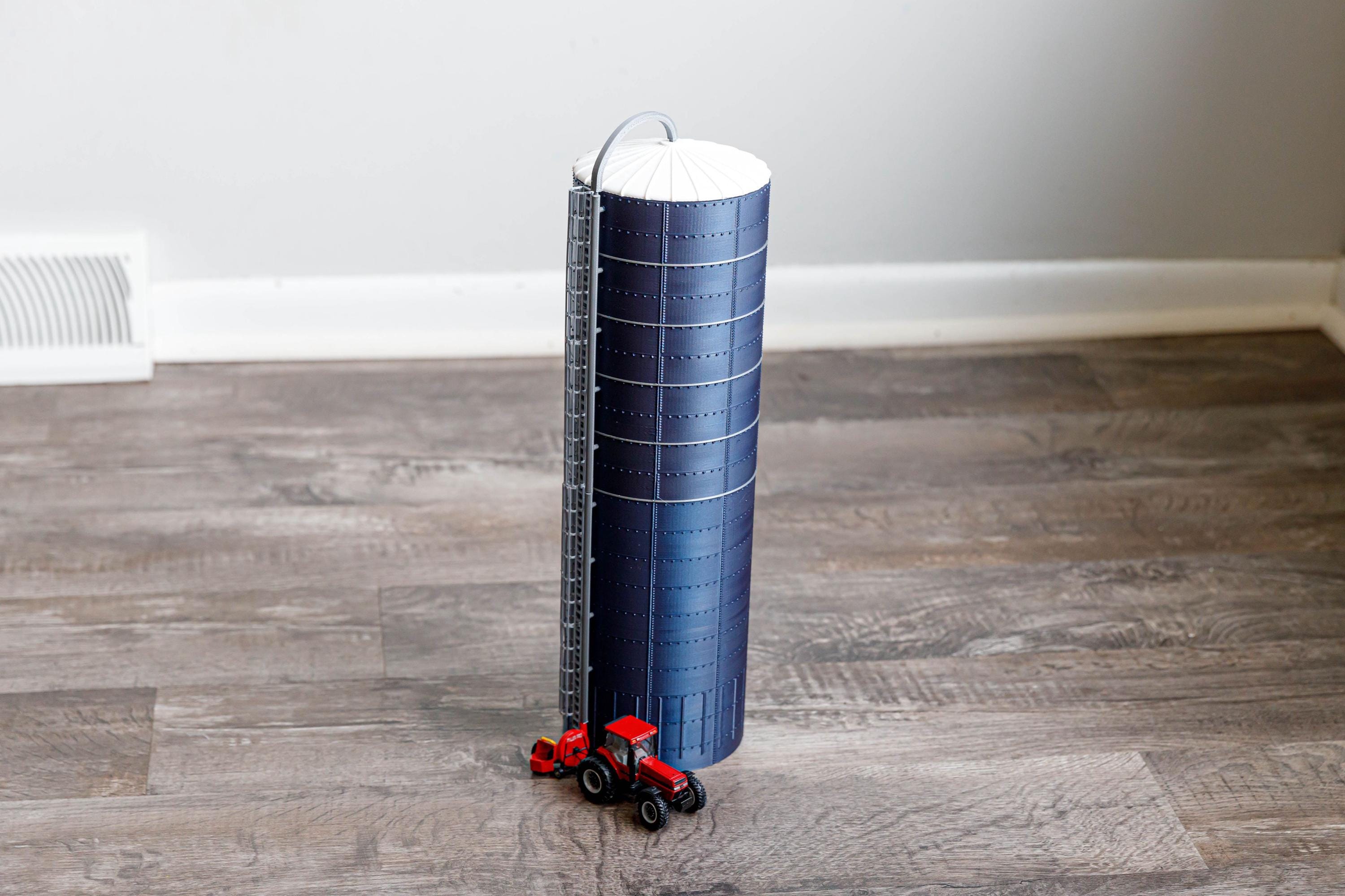 1/64 Scale of a Farm Harvestore Silo 80' Tall 25' Diameter 3d Printed ...
