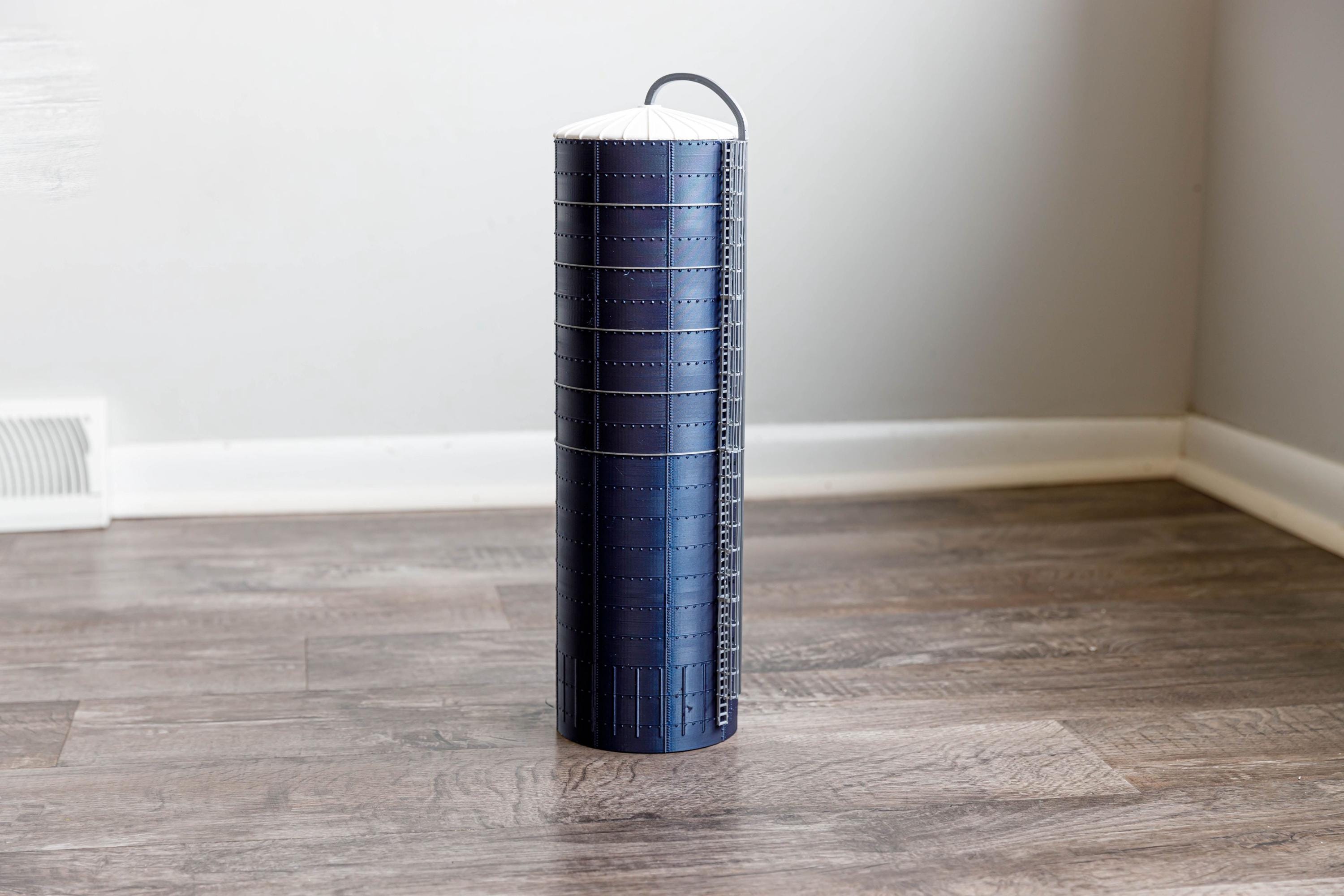 1/64 Scale of a Farm Harvestore Silo 80' Tall 25' Diameter 3d Printed ...