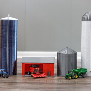 1/64 Farm Concrete Silo Toy 3d Printed - Etsy