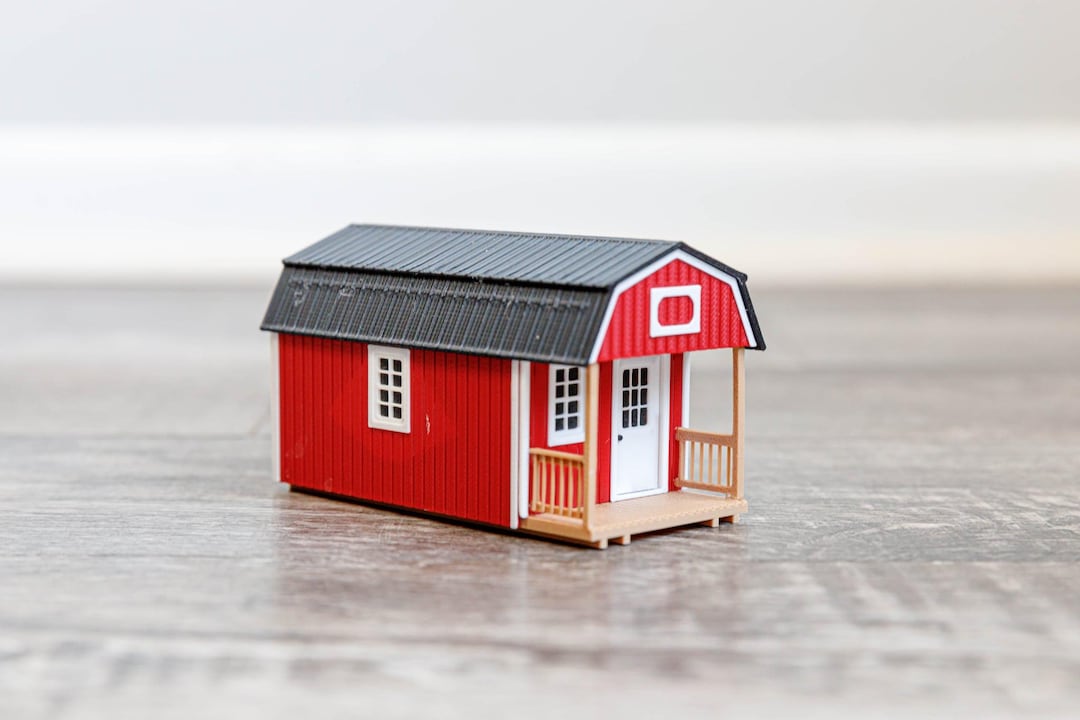 1/64 or 1/32 Lofted Mini Barn With Porch - Etsy