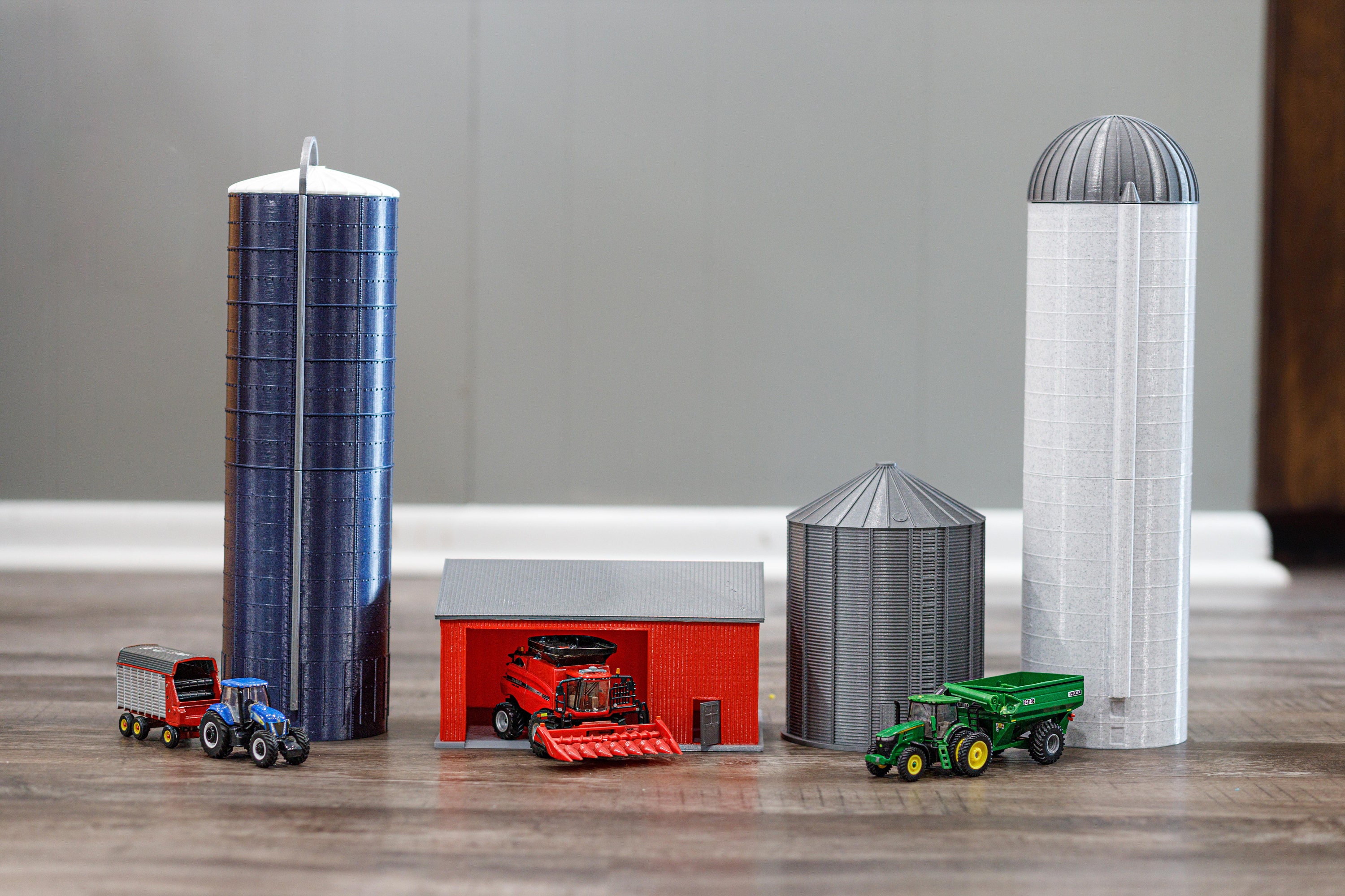 1/64 Scale of a Farm Harvestore Silo 80' Tall 25' Diameter 3d Printed ...