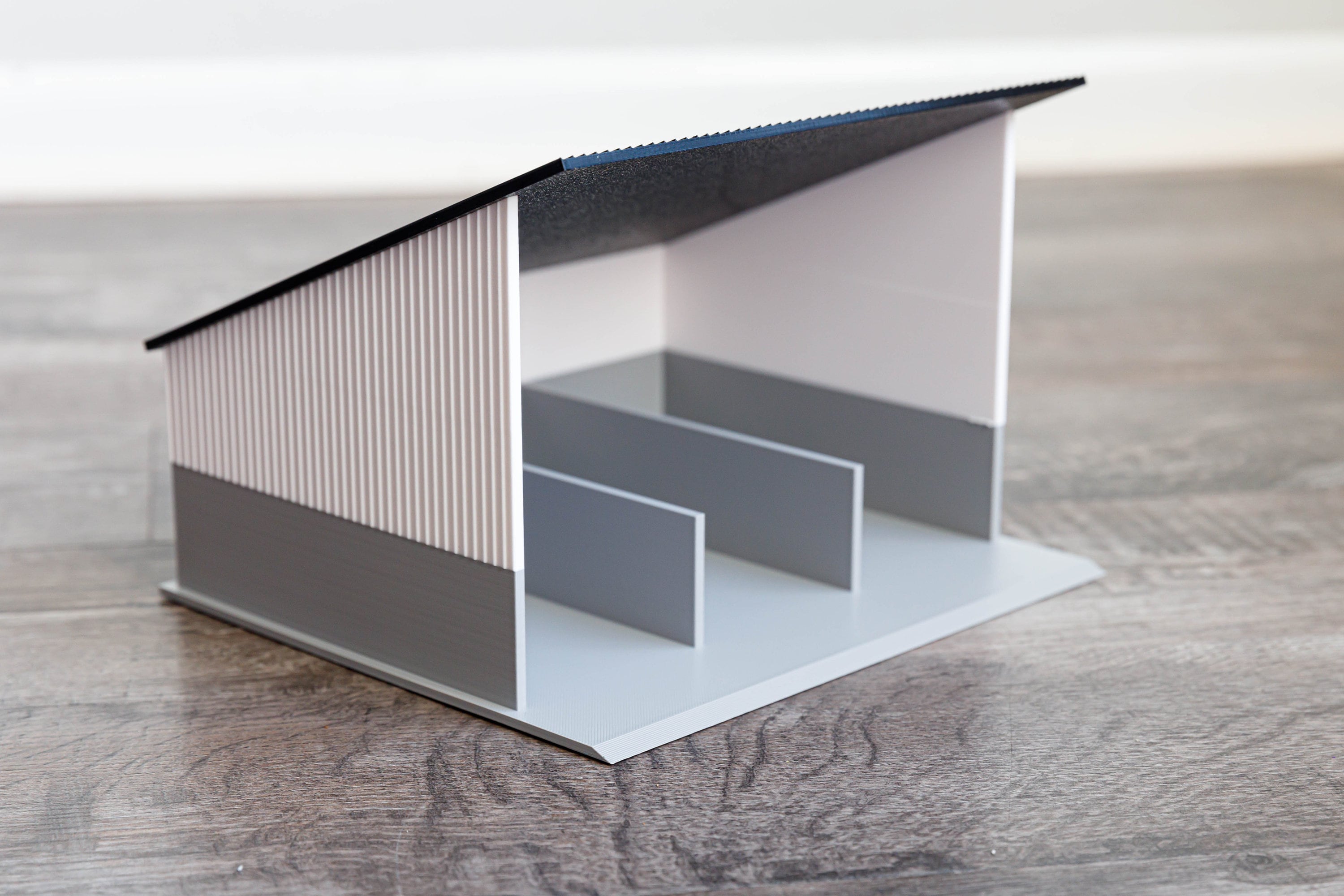 1/64 Toy Farm Commodity Shed Black & White - Etsy