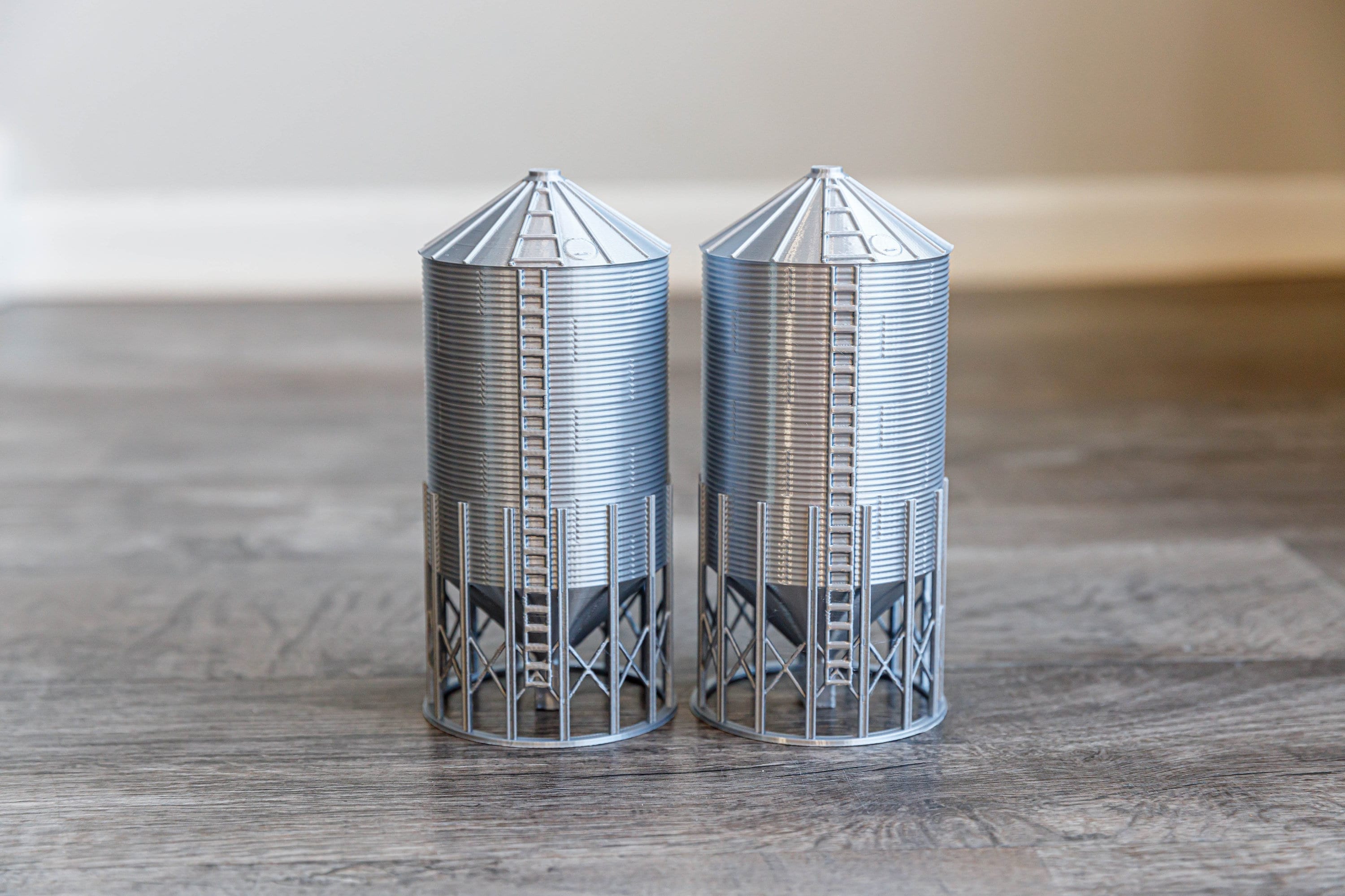 1/64 Double Overhead Grain Bins and Structure 3d Printed - Etsy