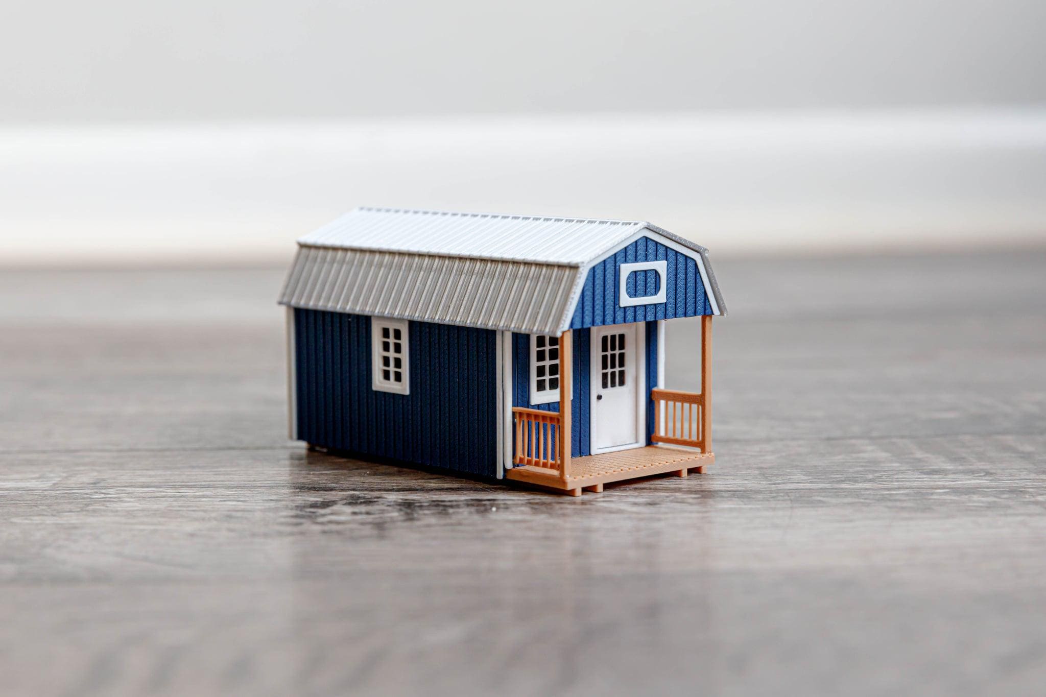 1/64 or 1/32 Lofted Mini Barn With Porch - Etsy