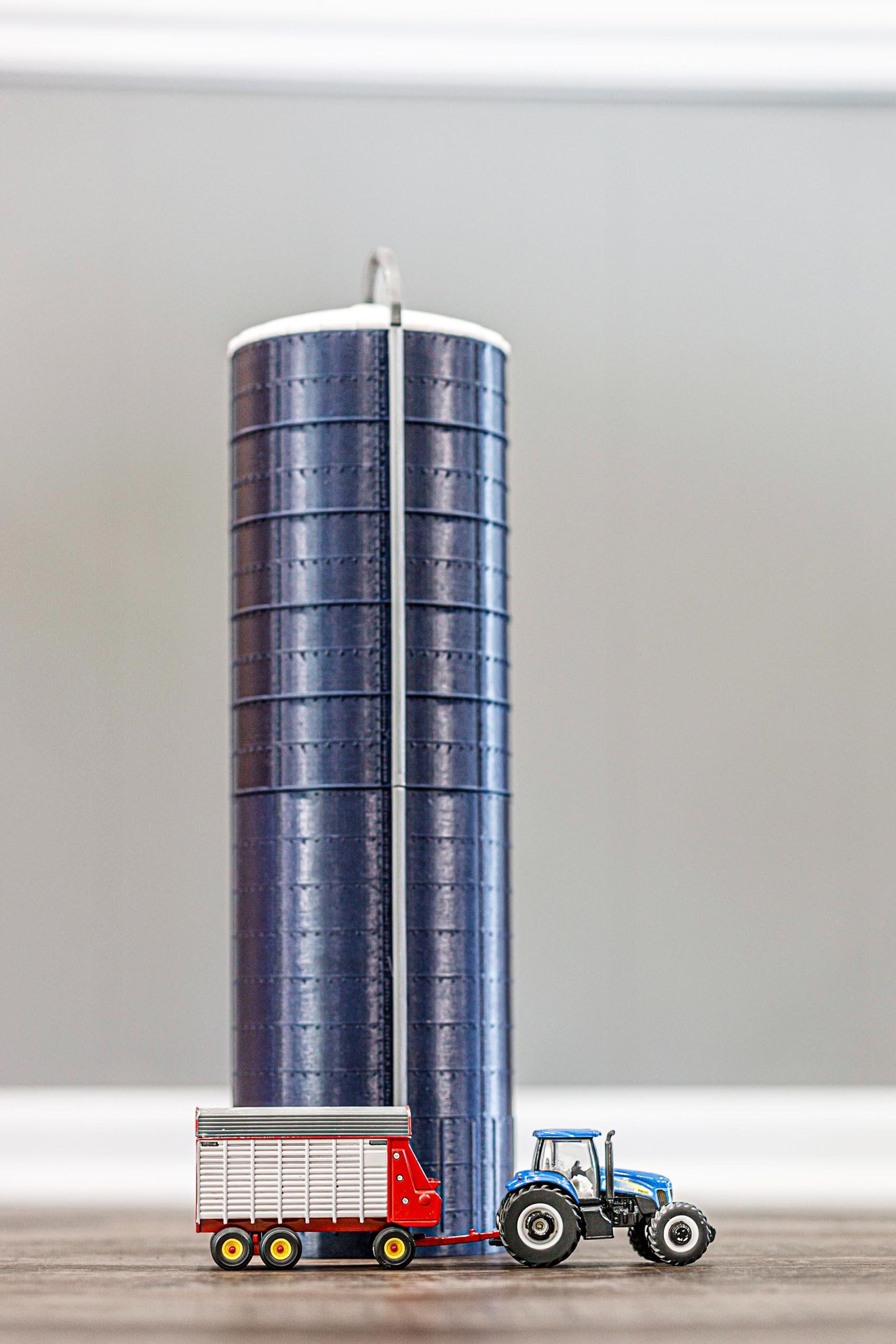 1/64 Scale of a Farm Harvestore Silo 80' Tall 25' Diameter 3d Printed ...