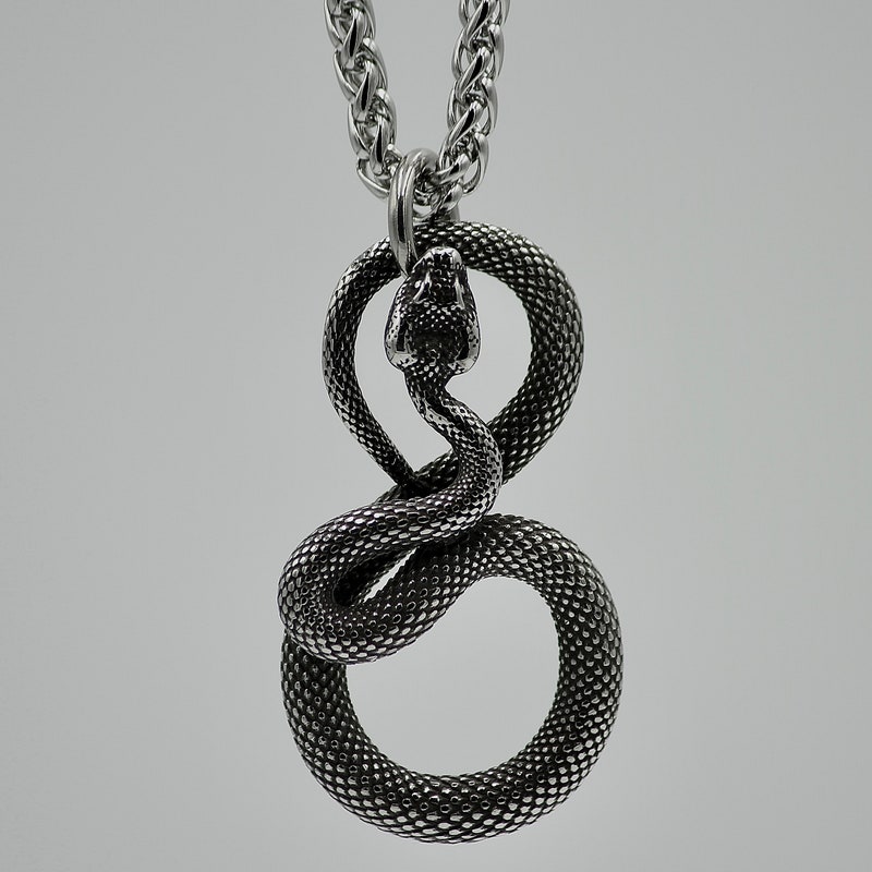 Mens Snake Necklace - Etsy
