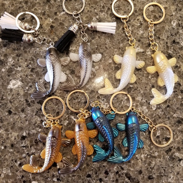 Koi Fish Keychain - Etsy