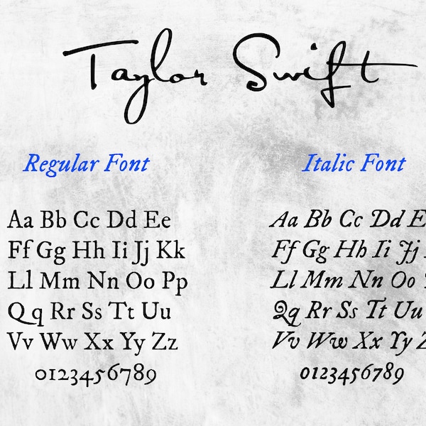 Taylors Version Font for Cricut - Etsy