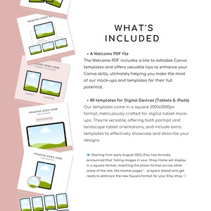 80 Editable Canva Square Listing Templates for Digital Devices - iPad ...