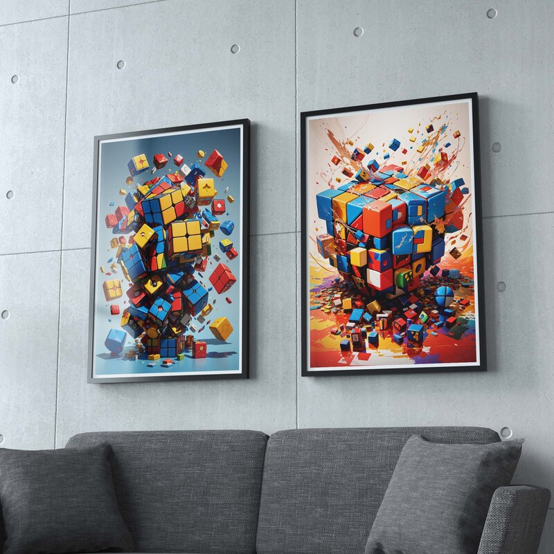 Rubiks Cube Cake Toppers - Etsy