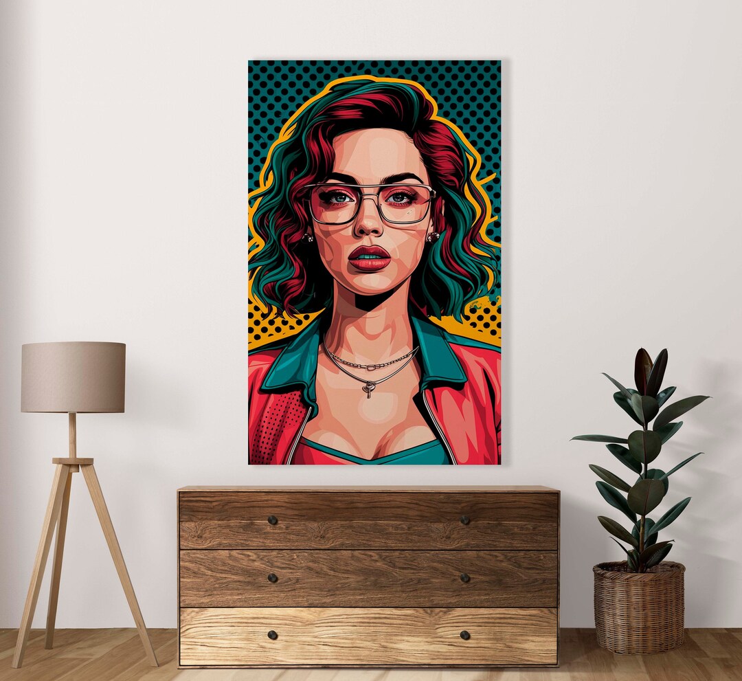 Intellectual Woman Poster. Set of 1 JPG Image, Modern Woman Decoration ...