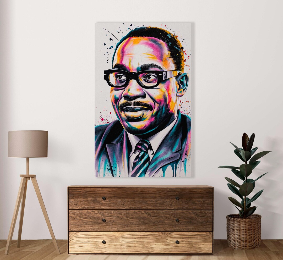 Martin Luther King Pop Art Poster. Set of 1 JPG Image, Pop Culture Icon ...