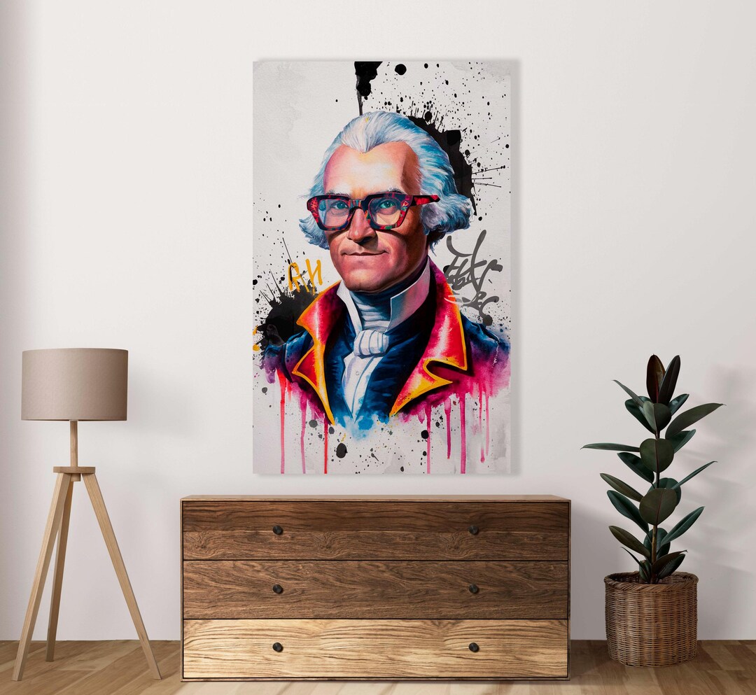 George Washington Pop Art Poster. Set of 1 JPG Image, First American ...