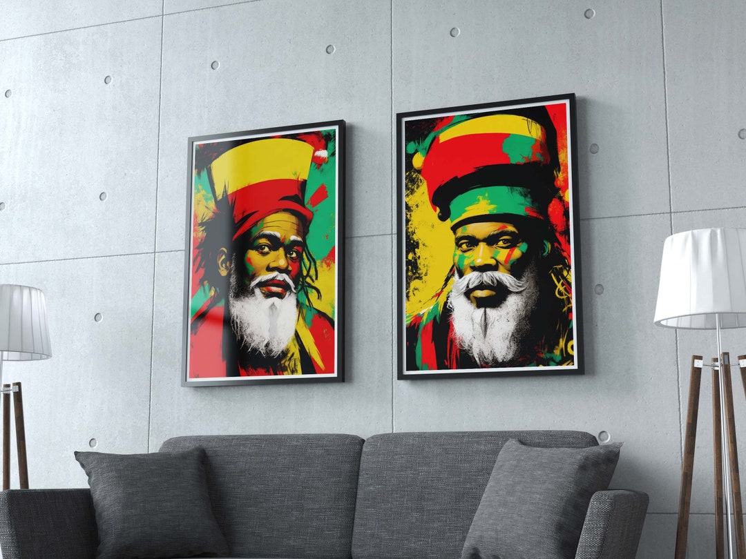Reggae Santa Claus: Jamaican Christmas Poster, Set of 3 Images ...