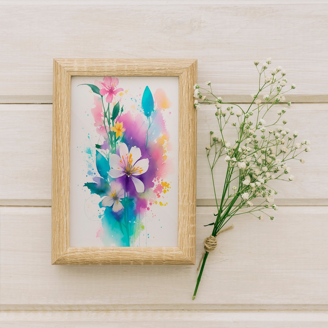 Watercolor Wildflower Splash Poster Flowers Poster Set of 3 - Etsy