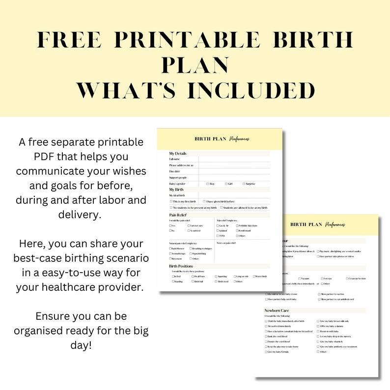 Pregnancy Checklists Bundle Printable, Pregnancy Planner, Pregnancy ...