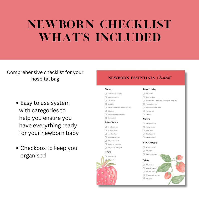 Pregnancy Checklists Bundle Printable, Pregnancy Planner, Pregnancy ...