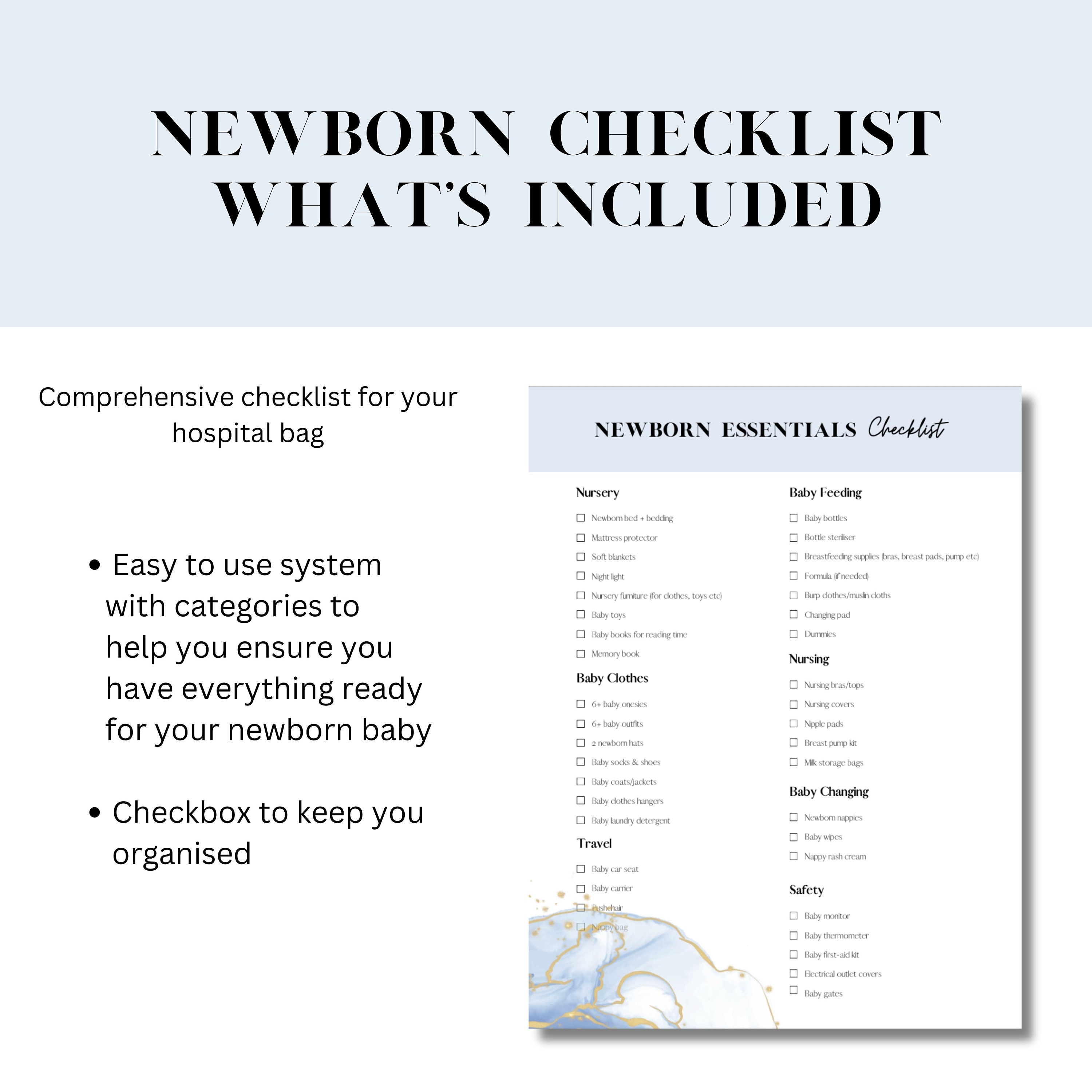 Pregnancy Checklists Bundle Printable, Pregnancy Planner, Pregnancy ...