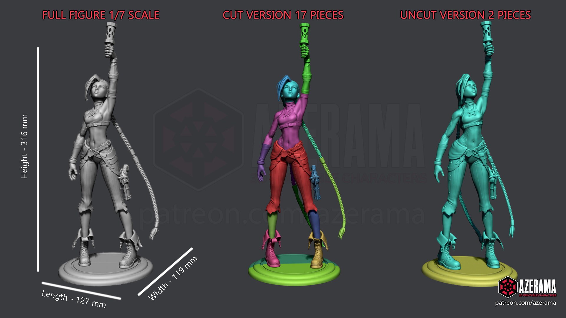 Jinx 18yo STL for 3D Printing - Etsy