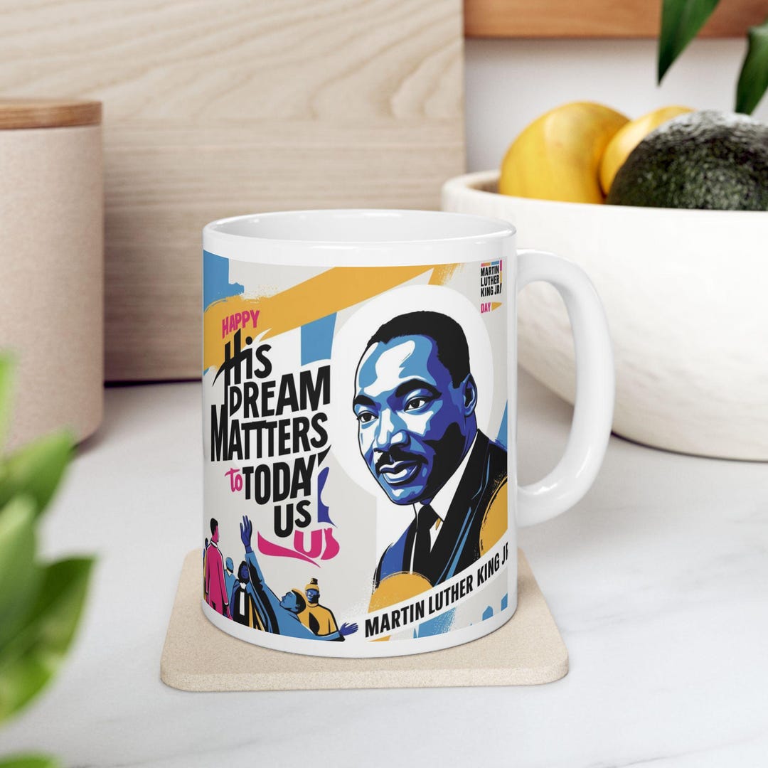 MLK Day Ceramic Mug: Civil Rights Activist Coffee Cup - Etsy