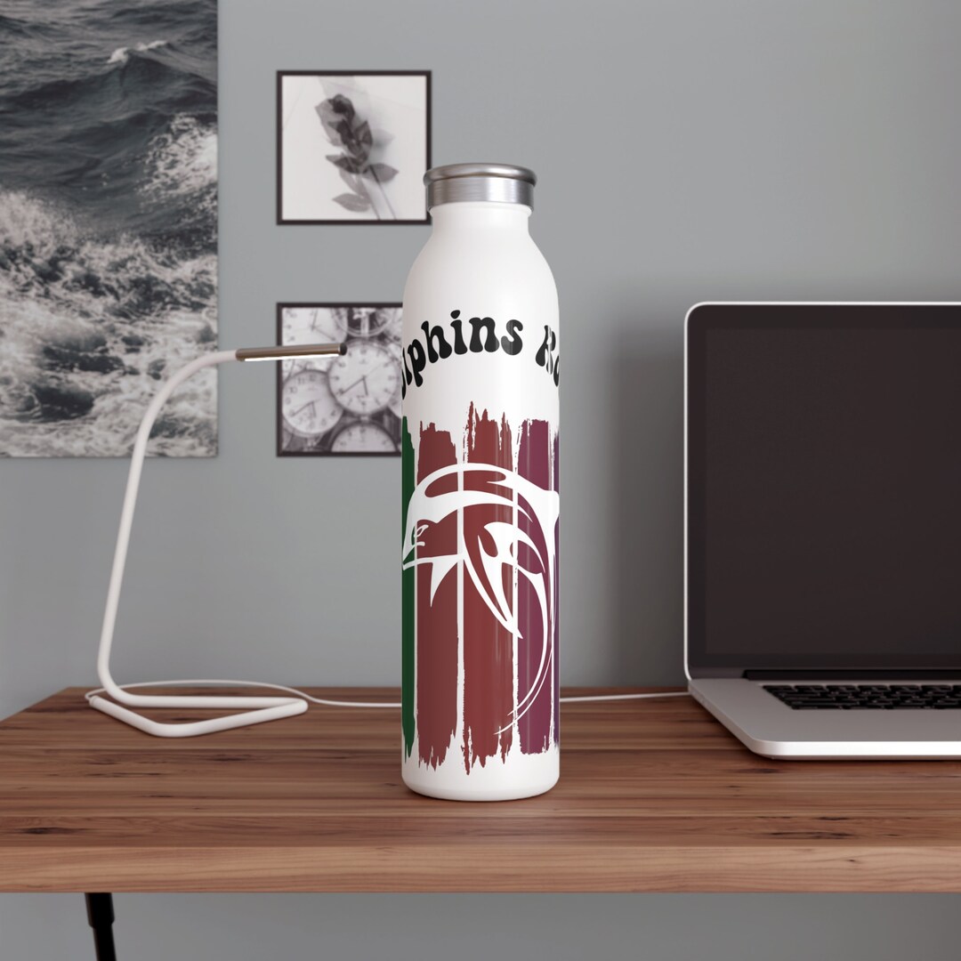 Dolphins Rock Water Bottle: Insulated Stainless Steel, 20oz - Etsy