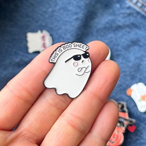 Halloween Casper Ghost Jack O Lantern Enamel Pin Cute Witchy Cat Pin ...