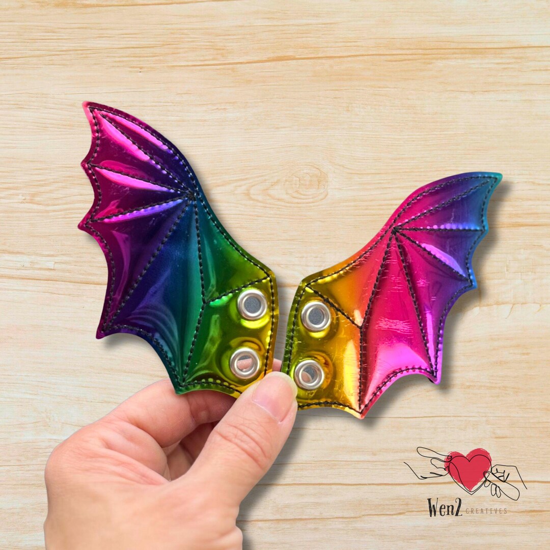 Metallic Bat Wing Sneaker Roller Skate Shoe Charm Roller Derby Skater ...