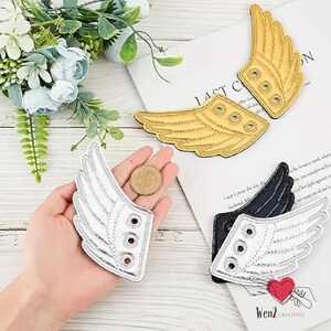 Metallic Angel Wing Sneaker Roller Skate Gift for Roller Derby Skater ...