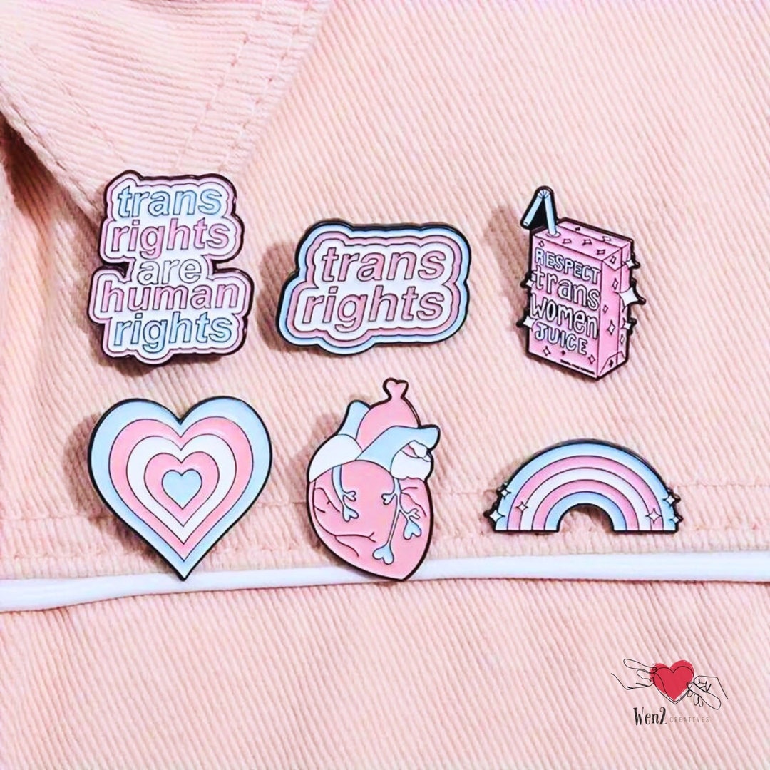 Transgender Enamel Pin Trans Rainbow Trans Juice Trans Right Trans ...