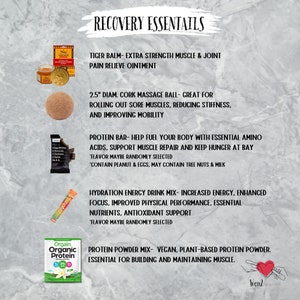 Customized Runner Care Package Post Running Gift Box Muscle Recovery ...