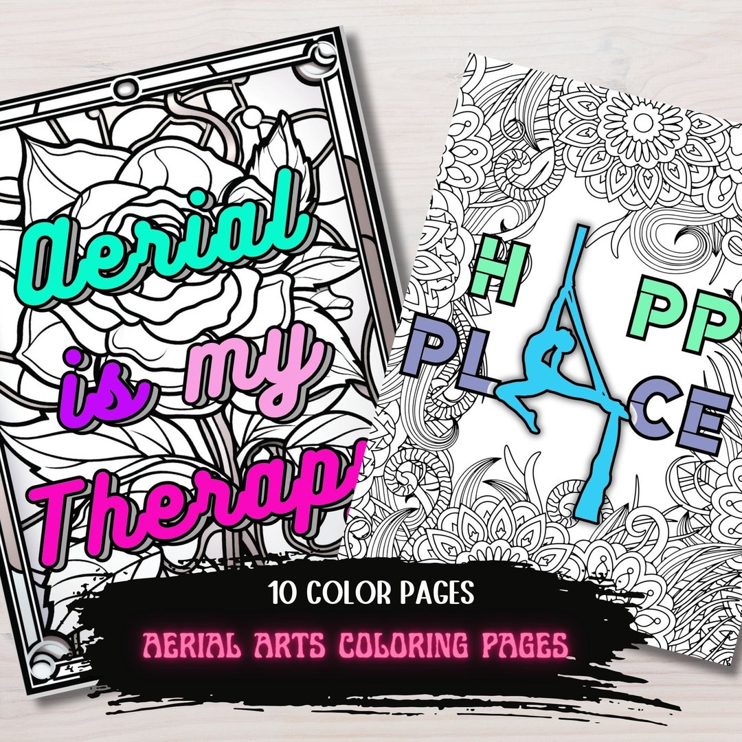 10 Aerialist Coloring Page Aerial Motivation Worksheet Gift Aerial Self ...