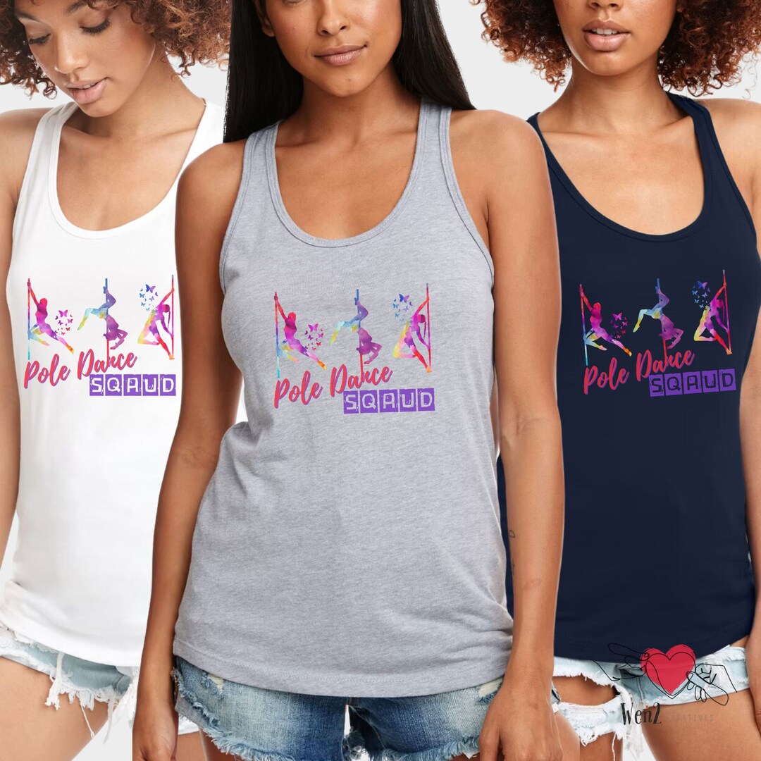 Pole Dance Squad Group Tank Top Pole Studio Gift Pole Fitness Crew Pole ...