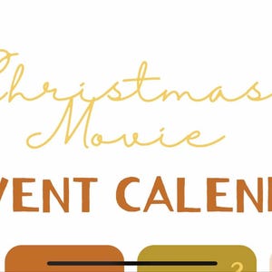 Printable Movie Advent Calendar! Instantly Download and Start Counting ...
