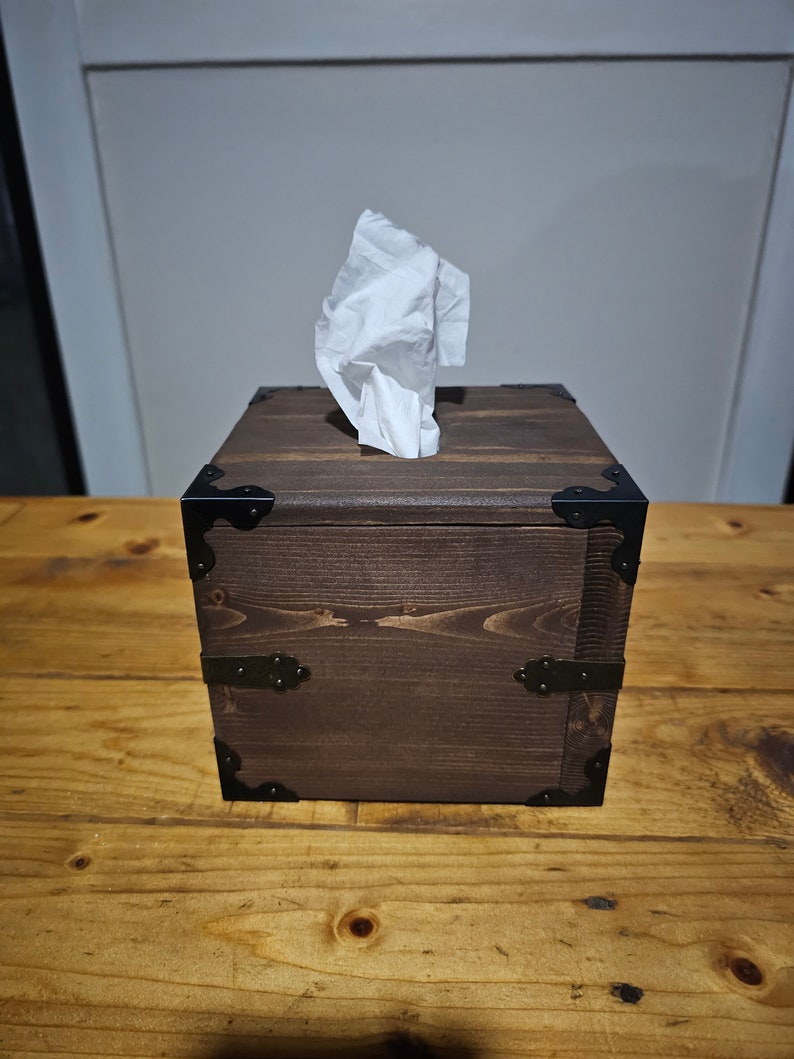 Modern Rustic Kleenex Tissue Box Cover for Cube and Flat Tissue Boxes ...