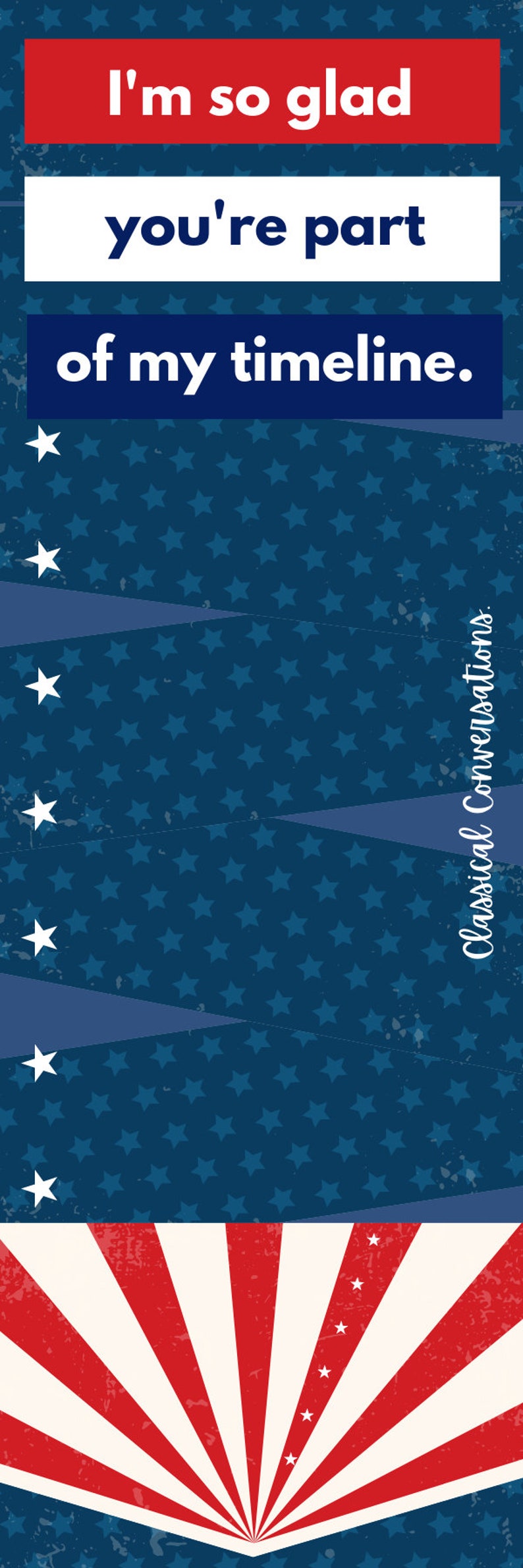 Classical Conversations Bookmarks. CC Cycle 3. I'm so Glad You're Part ...