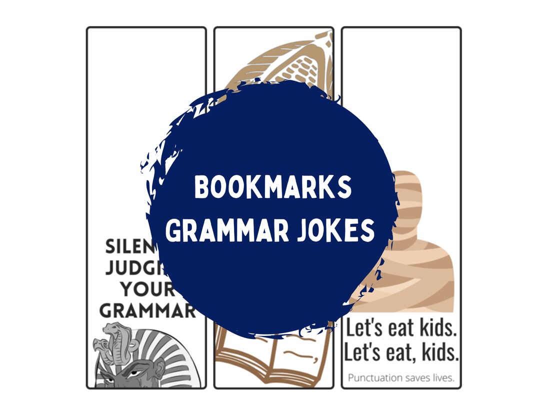 Grammar Bookmarks. Funny, Jokes, English Grammar. - Etsy