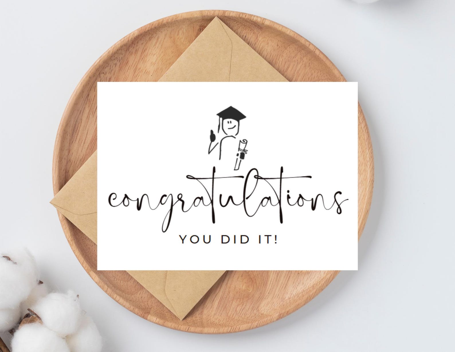 Printable Graduation Card: Congratulations Graduate (A2/A7 Sizes ...