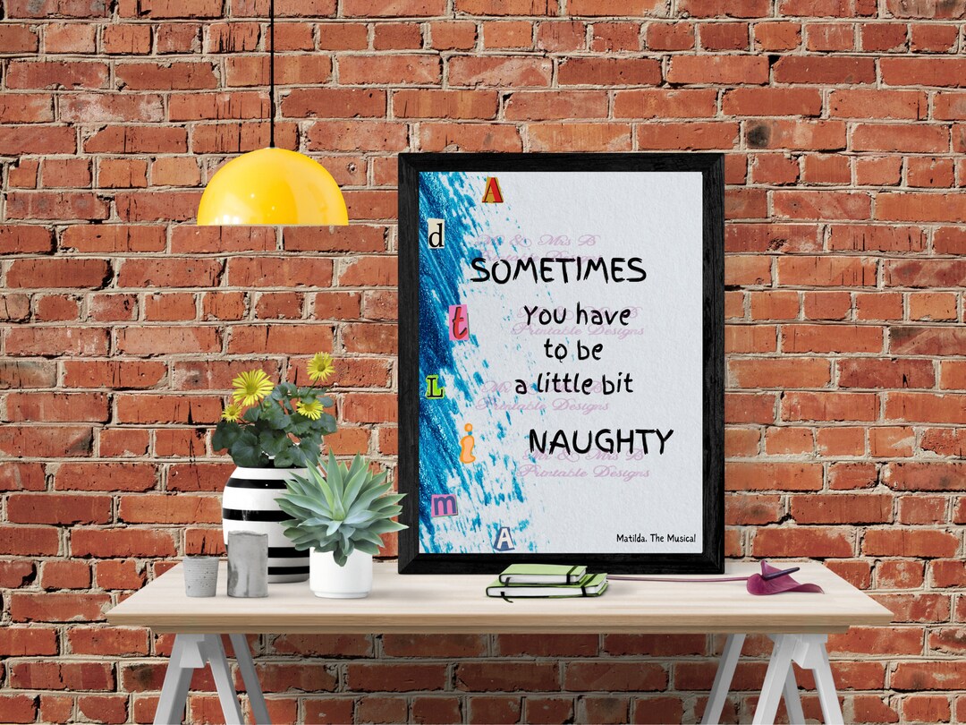 Matilda the Musical Wall Art / Theatre / A3 / Alphabet - Etsy UK