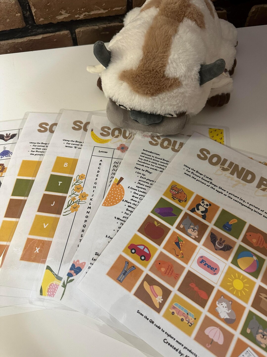 Eng-sound Bingo: Letter and Picture Bingo Cards for Early Learners - Etsy
