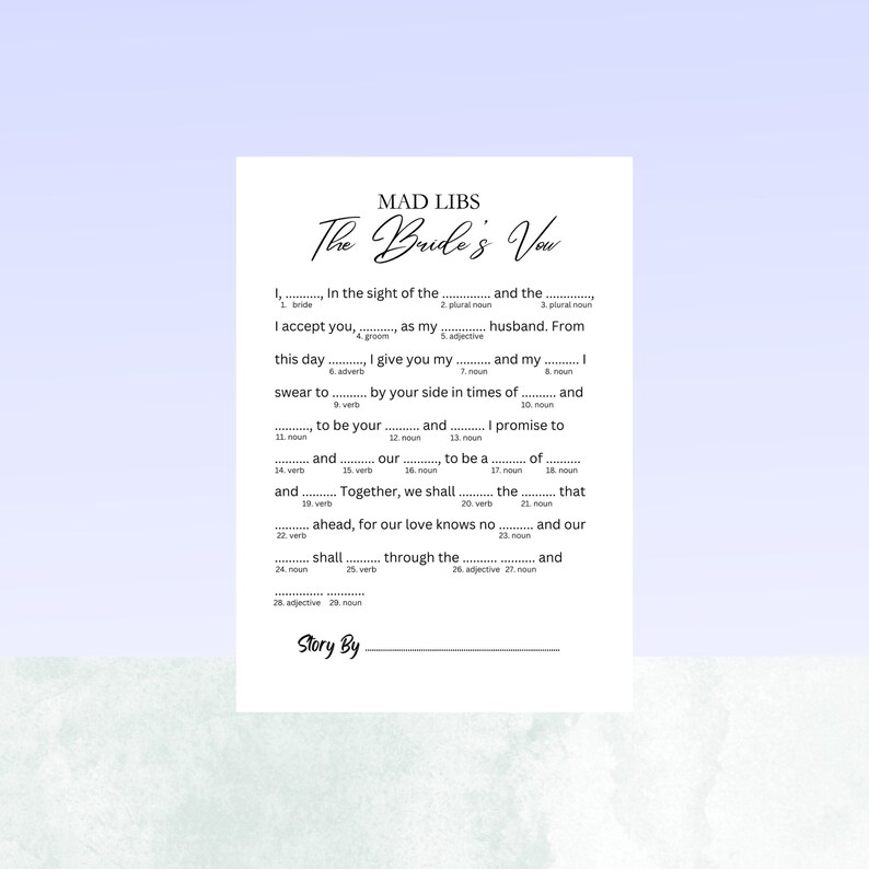 3 Printable Themed Mad Libs Games With Minimalist Design for - Etsy