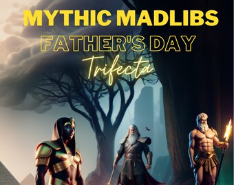 3 Printable Father's Day Zeus Mad Libs Games With Greek Mythology Theme ...